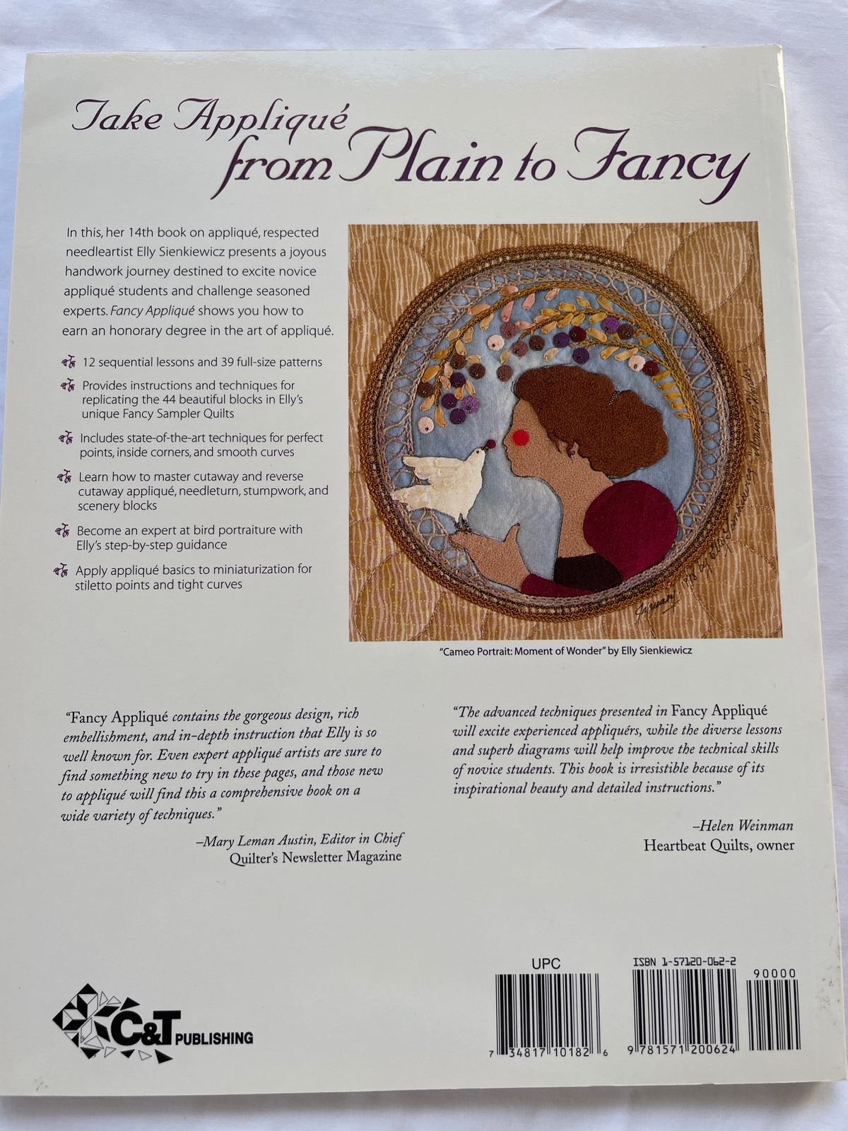Fancy Appliqué Quilt Pattern Book Ella Sienkiewicz 12 Lessons Enhance ...