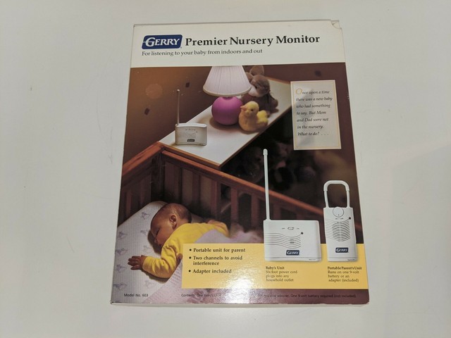 Gerry Premier Nursery Monitor Model 603 in White for sale online | eBay