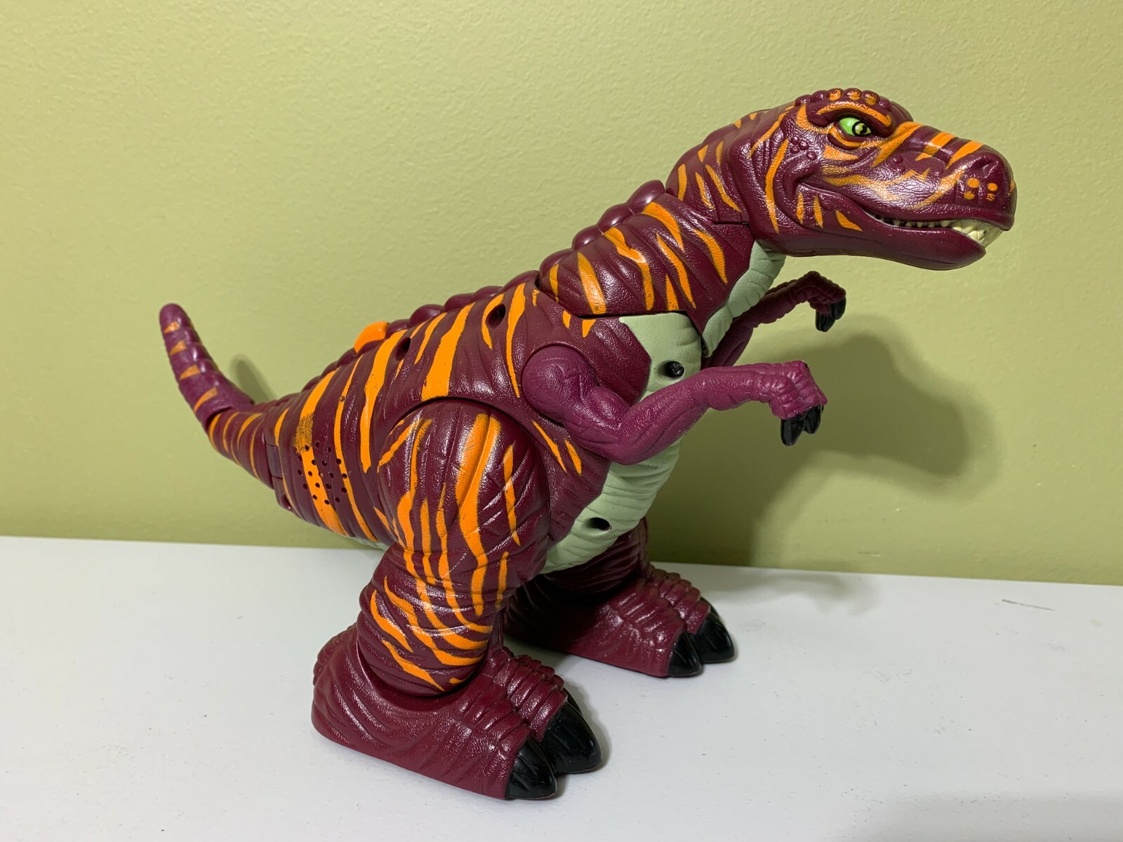 T-REX 2006 Mattel Dinosaur Imaginext Raider Allosaurus Walking Roaring ...