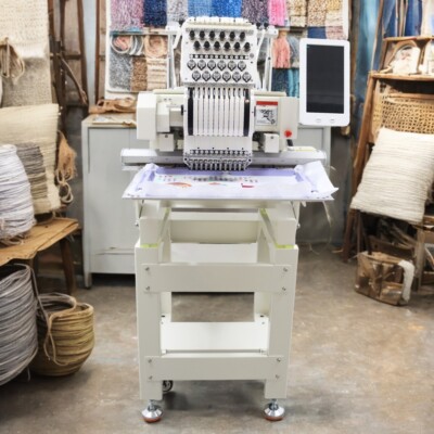 12 Needle Single Head Auto Embroidery Machine Computerized Sewing 110 ...