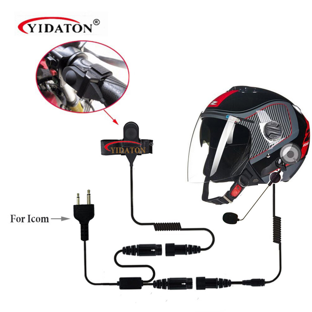 Motorcycle Helmet Headset Microphone for ICOM IC-F21 IC-F26 IC-IV8 IC ...