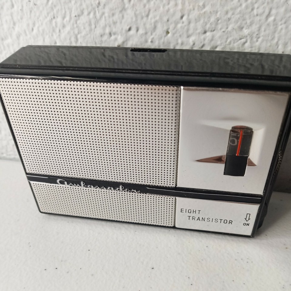 Transistor Ambassador Eight Radio With Leather Case & Earphone Holder ...