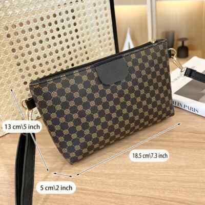 *NEW* Classic Print Shoulder Bag, Women's Casual PU Crossboby Bag, Brand New | eBay