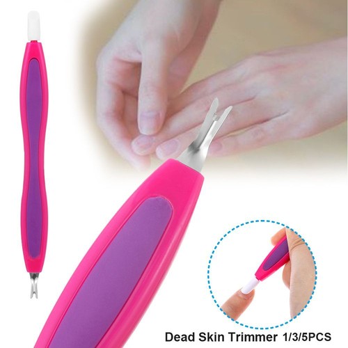 Pusher Nail Art Fork Nipper Dead Skin Trimmer Manicure Tool Cuticle ...