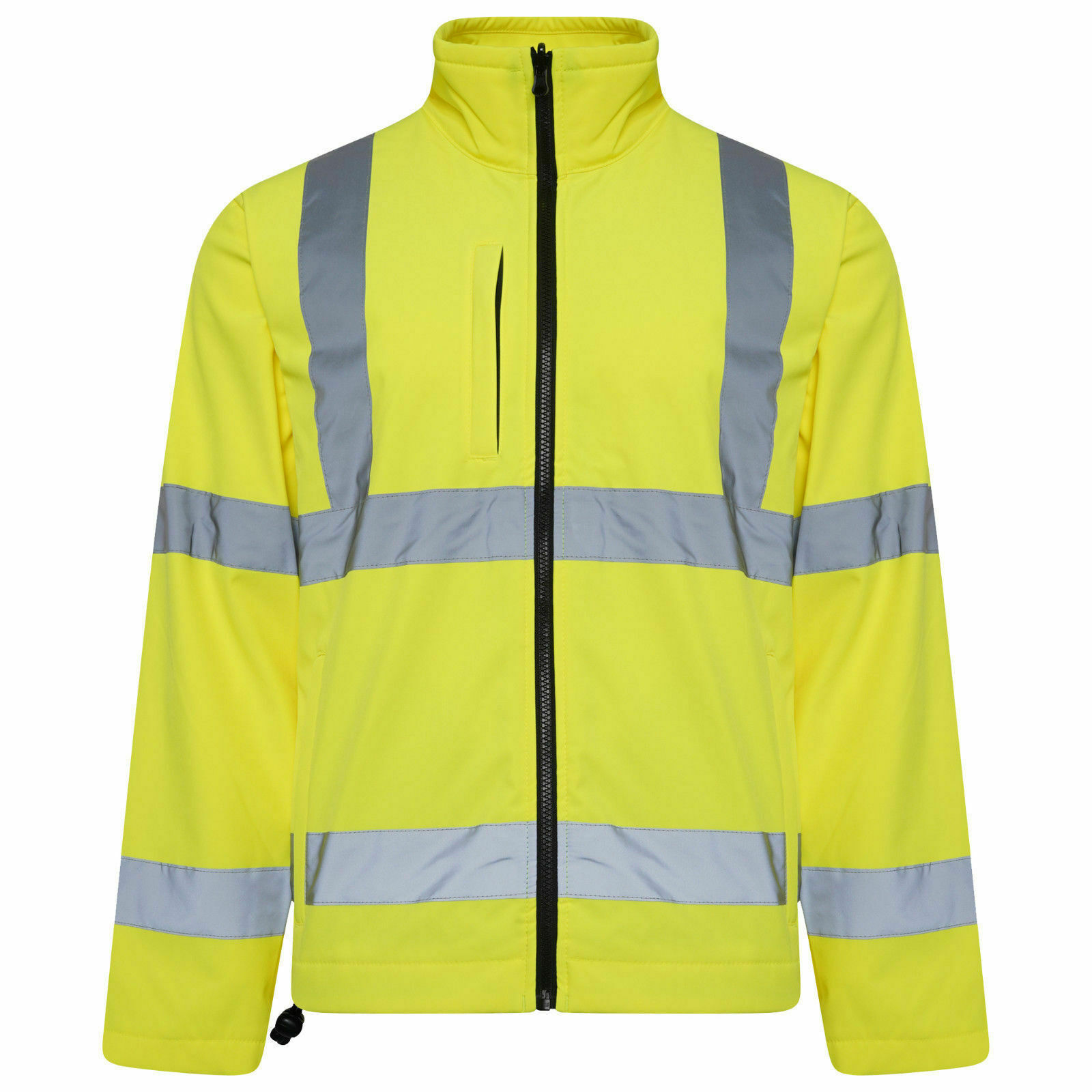 HI VIZ HIGH VISIBILITY SOFT SHELL REFLECTIVE TAPE SECURITY WORK JACKETS ...