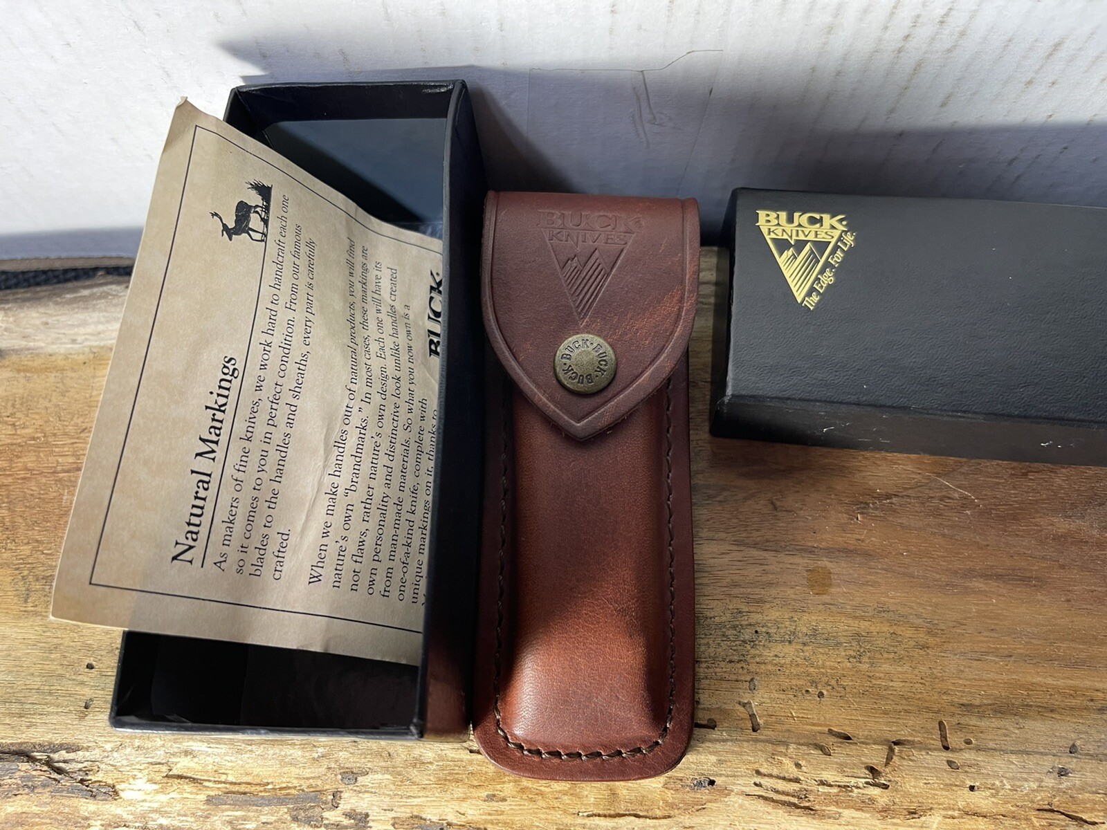 Buck Knives USA 110 Custom Shop “Fighting Bucks” Stag Handles Mint In ...