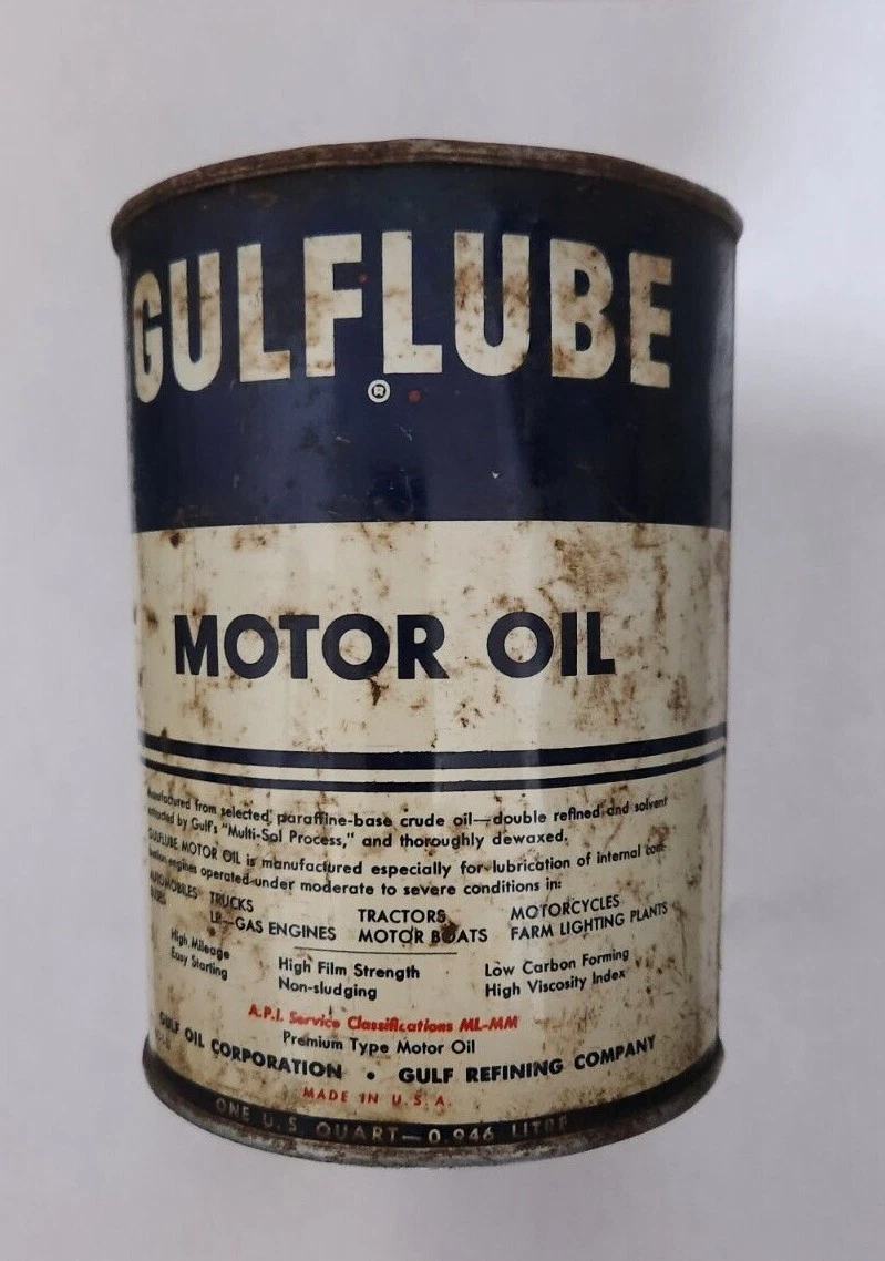 Old Gulf Oil Cans