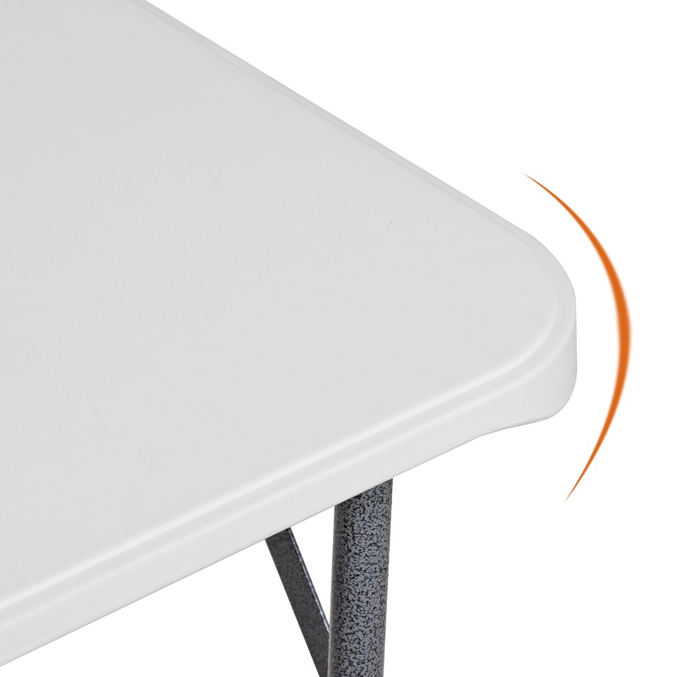 Folding Table 6ft Utility Dining Card Long Table Indoor Outdoor Fold-in ...