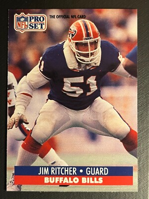 Jim Ritcher 1991 Pro Set Buffalo Bills #82 NLF Football Trading Card | eBay