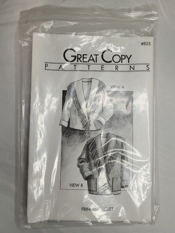 Great Copy Patterns Fringed Jacket #825 | eBay