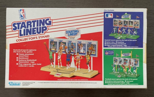 1988 Kenner Boys Starting Lineup SLU Basketball Collectors Stand Sealed ...