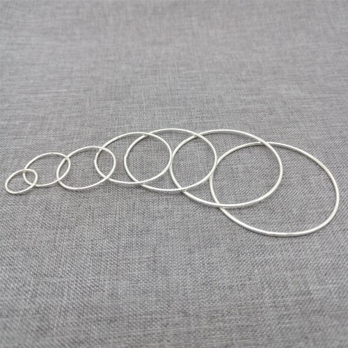 10pcs of 925 Sterling Silver Closed Jump Rings, Round Circle Link ...