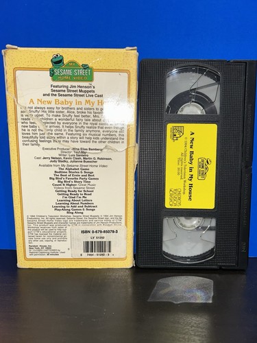 Sesame Street A New Baby In My House VHS 1994 Random House Home Video ...