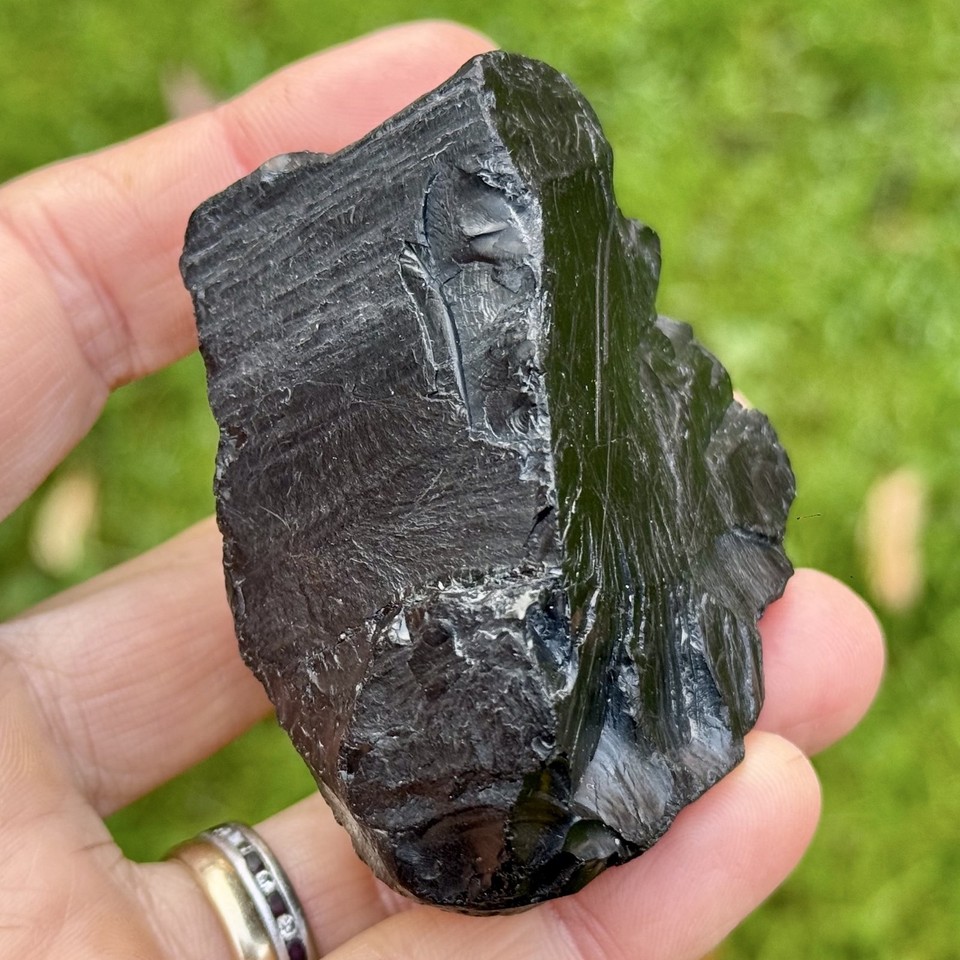 A-Grade Whitby Jet 56g Genuine Fossilised Wood Gemstone from Yorkshire ...