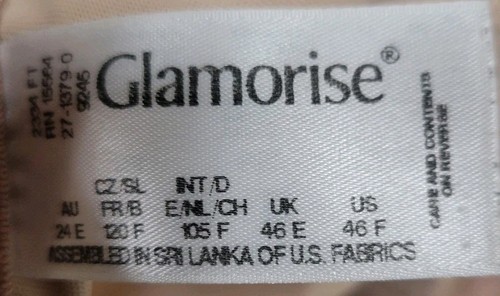 GLAMORISE LACE FRONT CLOSE WONDERWIRE BRA 9246 Beige SIZE 46F | eBay