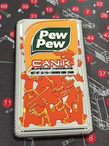 Canik Superior handguns Pew Pew Tic Tac Large PVC Tactical Patch Rare ...