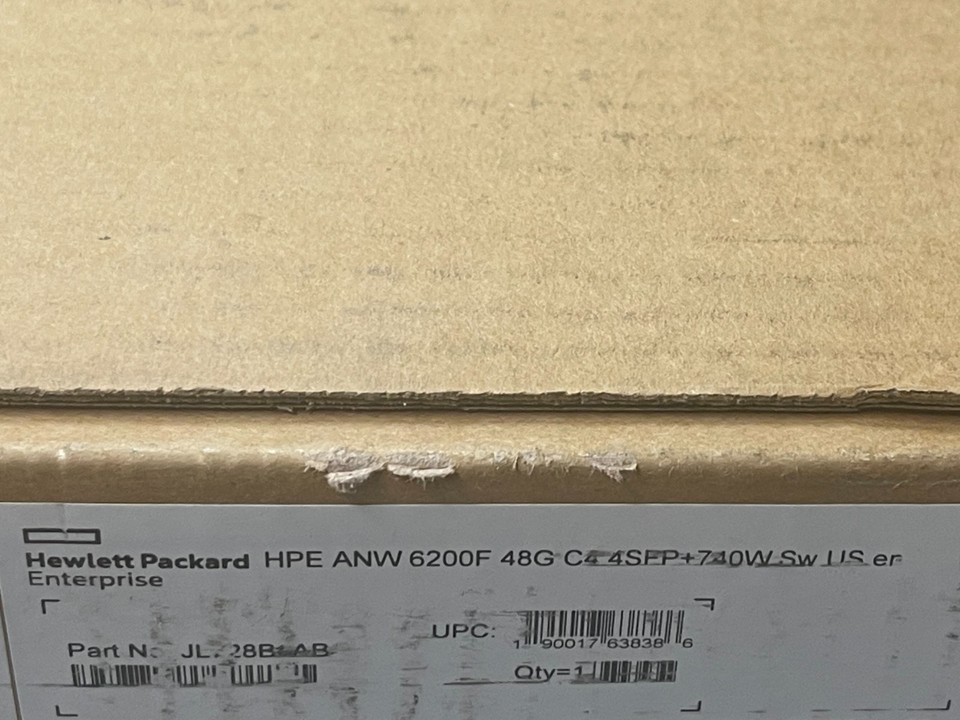 JL728B JL728B#AB HPE Aruba ANW 6200F 48G C4 4SFP+740W Switch US En New ...