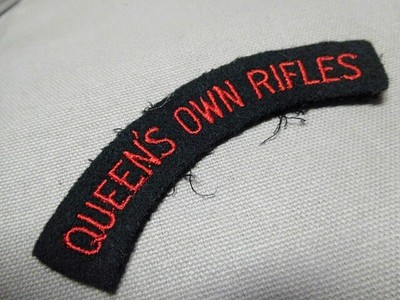Queens Own Rifles Insignia . BMX93 | eBay