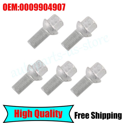 5*Wheel Lug Bolts Nuts For Mercedes W204 W211 C209 W164 W251 0009904907 ...