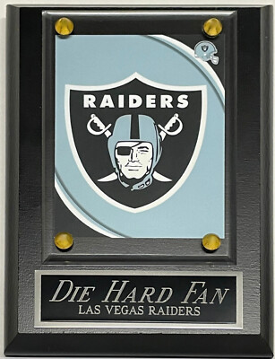 JUST WIN BABY OAKLAND-LA-LAS VEGAS RAIDERS PHOTO PLAQUE FOR MAN CAVE ...