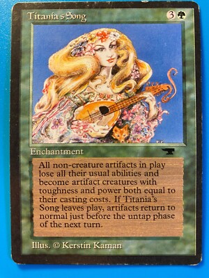 MTG 1x Titania's Song Antiquities OLD SCHOOL Magic the Gathering Card ...