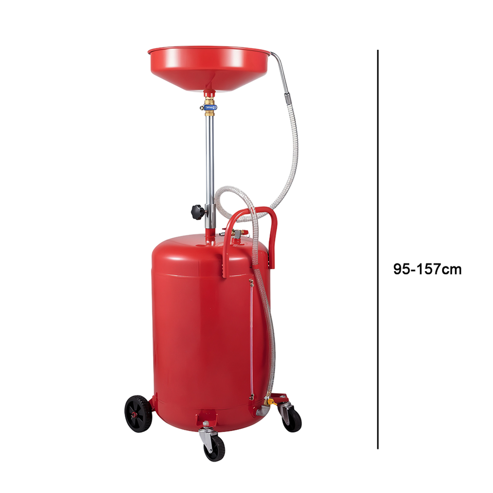 80L Waste Oil Drainer Portable Waste Oil Garage Extractor Drain Drainer ...