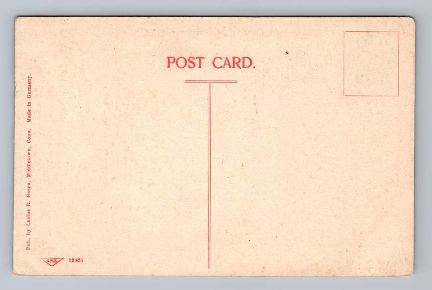 Wall Street CROMWELL Connecticut Antique Hand Colored Collotype ...