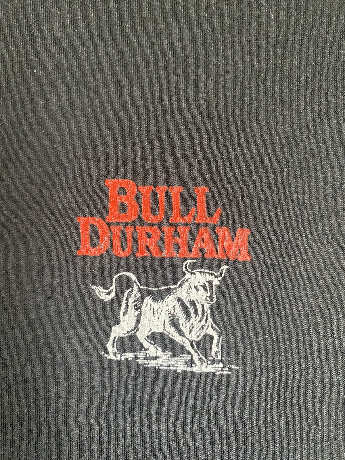 VTG 80s 90s Bull Durham Faded Black Tshirt XL. Pocket… - Gem