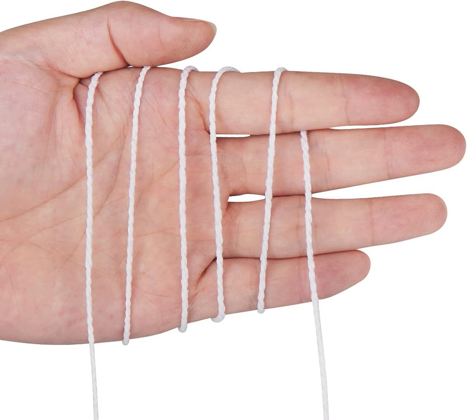 White Cotton Butchers Twine - 656 Feet 2MM Thick String, Kitchen ...