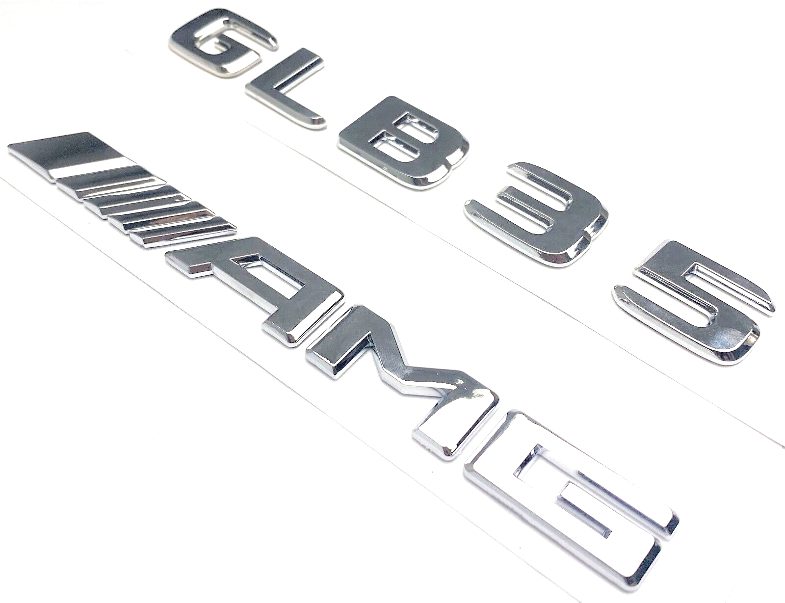 #2 CHROME GLB35 + AMG REPLACEMENT FOR MERCEDES LIFTGATE REAR TRUNK ...