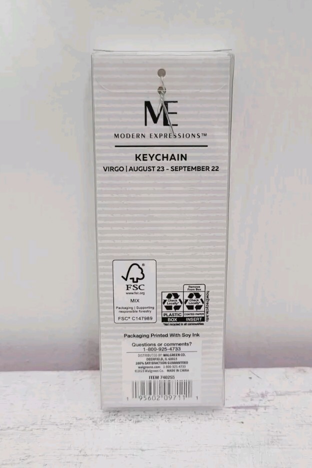 NEW Modern Expressions Zodiac Sign Keychain (VIRGO) | eBay