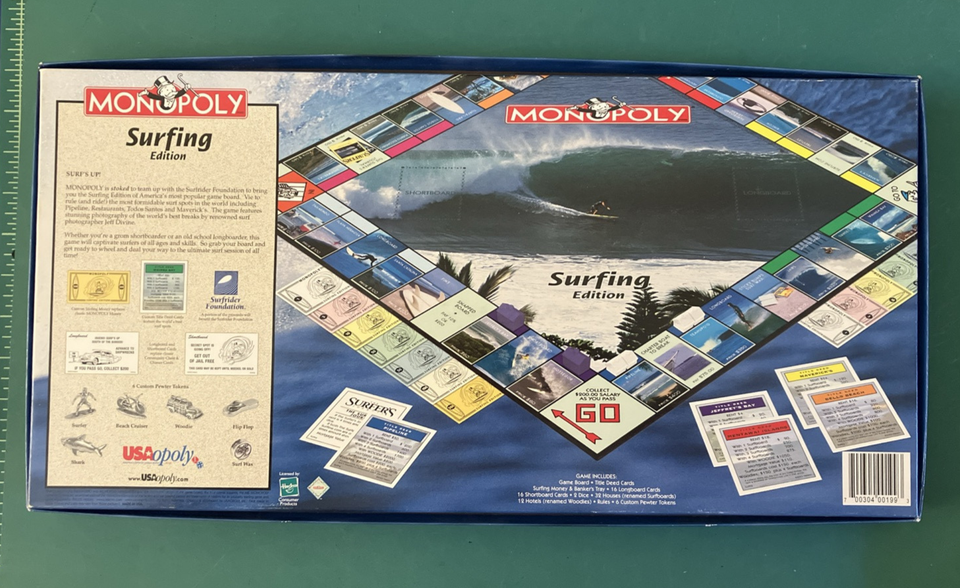 MONOPOLY SURFING EDITION GAME. Surfrider Foundation. Parker/USAopoly ...
