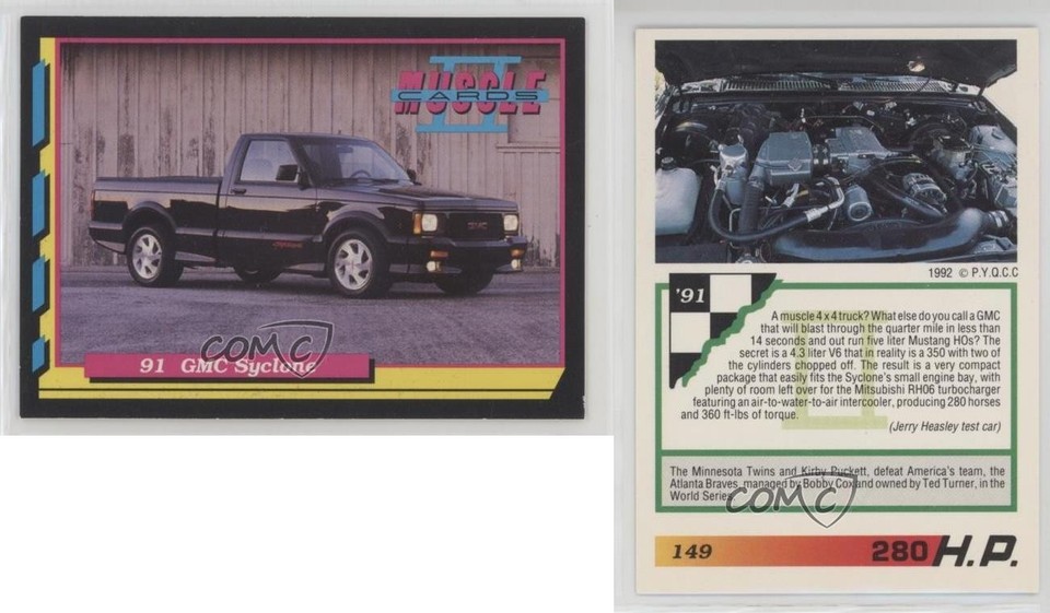 1992 Muscle Cards II 91 GMC Syclone #149 16ez | eBay