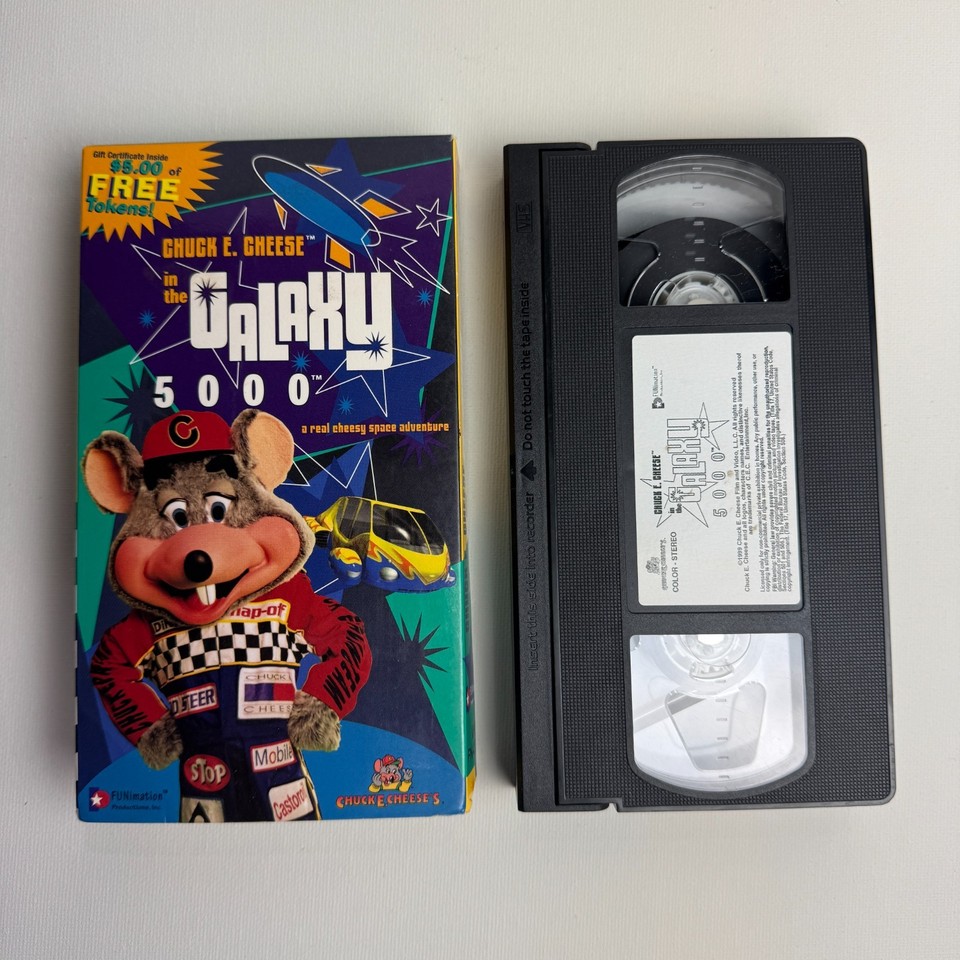 CHUCK E CHEESE In The Galaxy 5000 VHS 1999 Real Cheesy Space Adventure ...