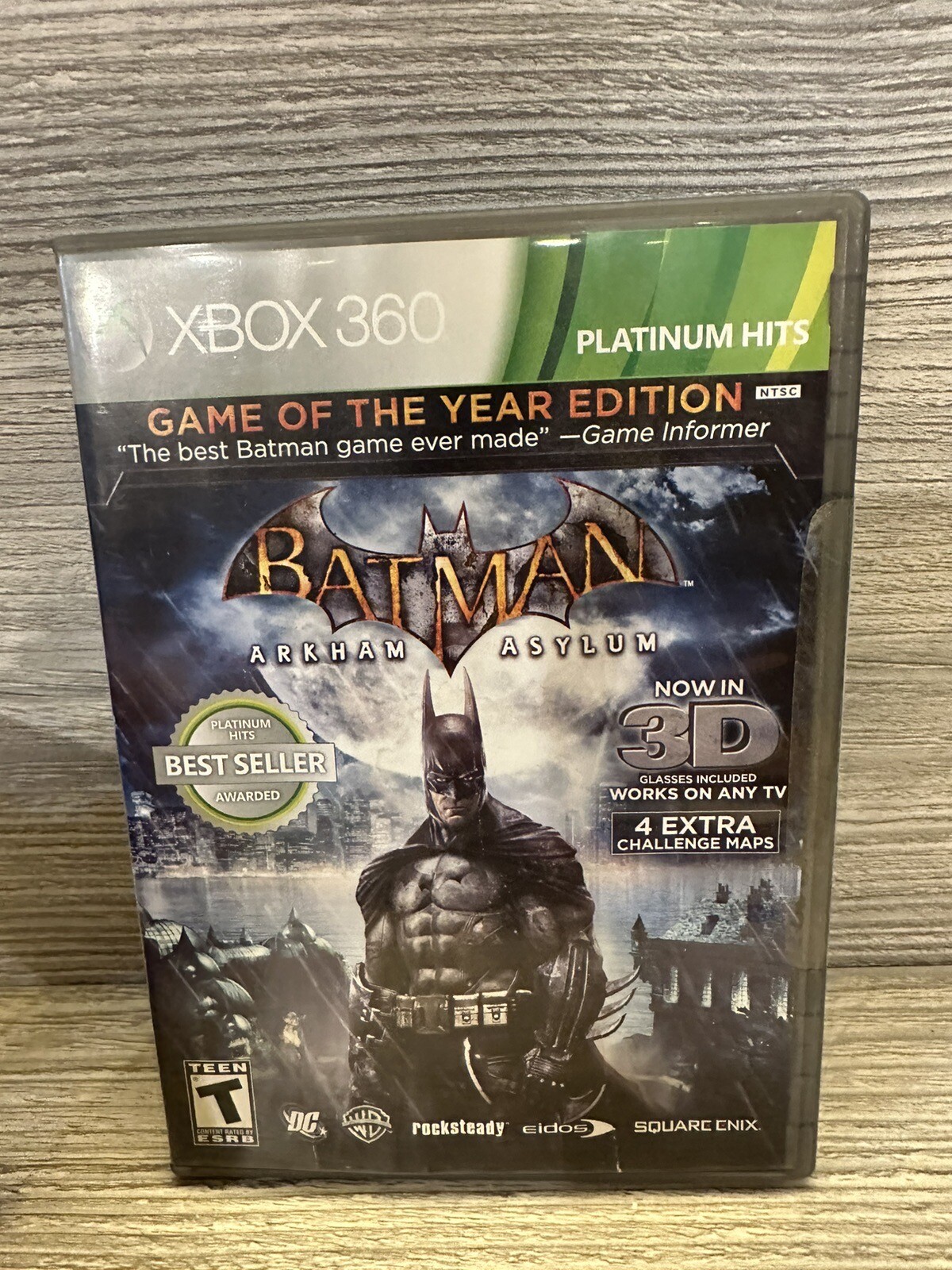 Batman Arkham Asylum Game of the Year Edition Xbox 360 Platinum Hits ...