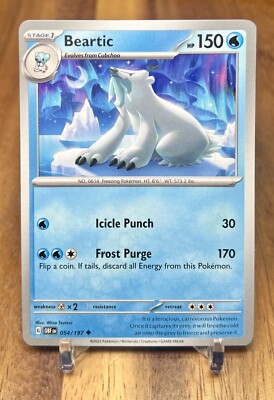 Beartic 054/197 Obsidian Flames Non Holo Uncommon Pokemon Card NM | eBay