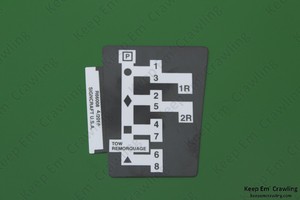 John Deere R66008 Syncro-Range Shift Pattern Decal 4030 4230 4430 4630 ...