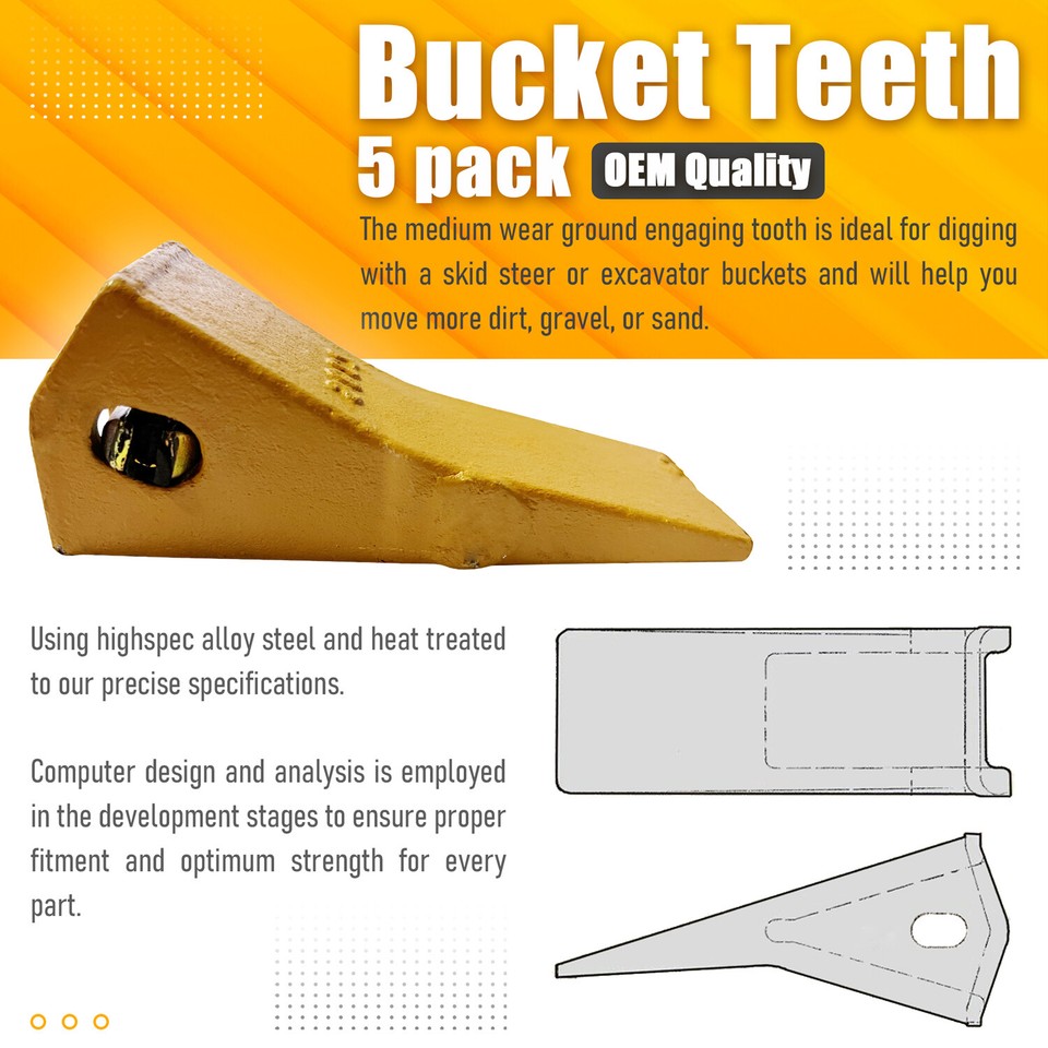 23 230 Series 230S Bucket Teeth with 23TF/23FP Flex Pins for Excavator ...