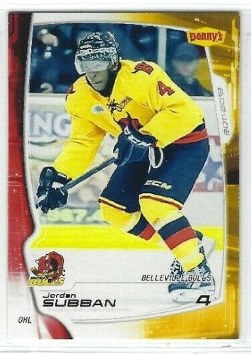 2011-12 Belleville Bulls (OHL) Jordan Subban (South Carolina Stingrays ...