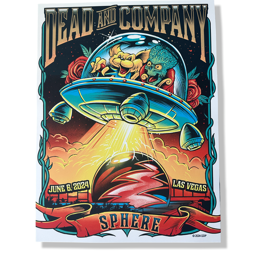 DEAD & COMPANY LIVE AT SPHERE LAS VEGAS 06/06 2024 EVENT POSTER by ...