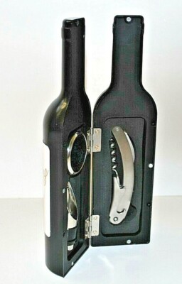 P'zazz 4 Pc set Deluxe Wine Bottle Opener Accessories Gift Set- Wine ...