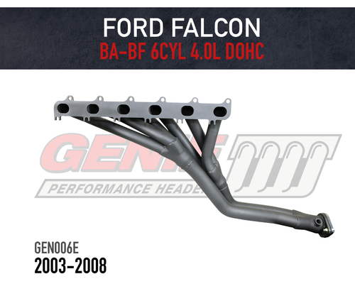 Genie Headers / Extractors to suit Ford Falcon BA, BF (inc XR6) 4.0L ...