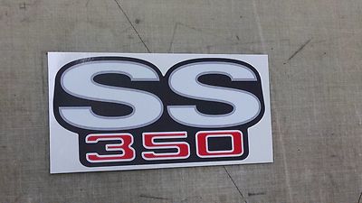 Vintage SS 350 Super Sport color sticker decal | eBay