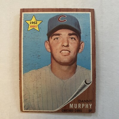 1962 Topps Baseball Danny Murphy Chicago Cubs Rookie Card #119 | eBay