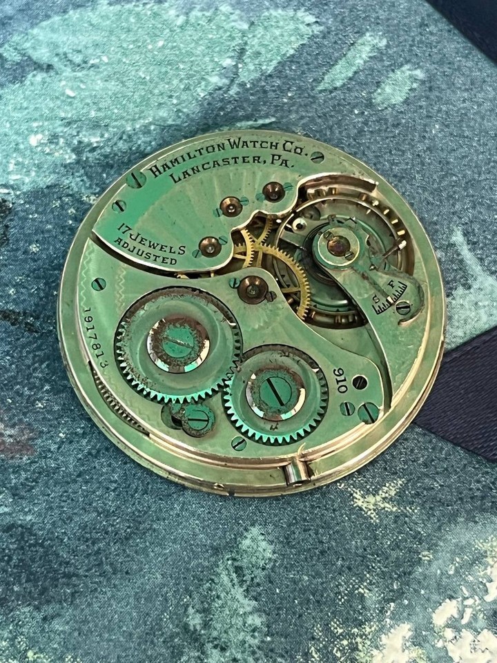 Hamilton pocket watch movement 12s | eBay
