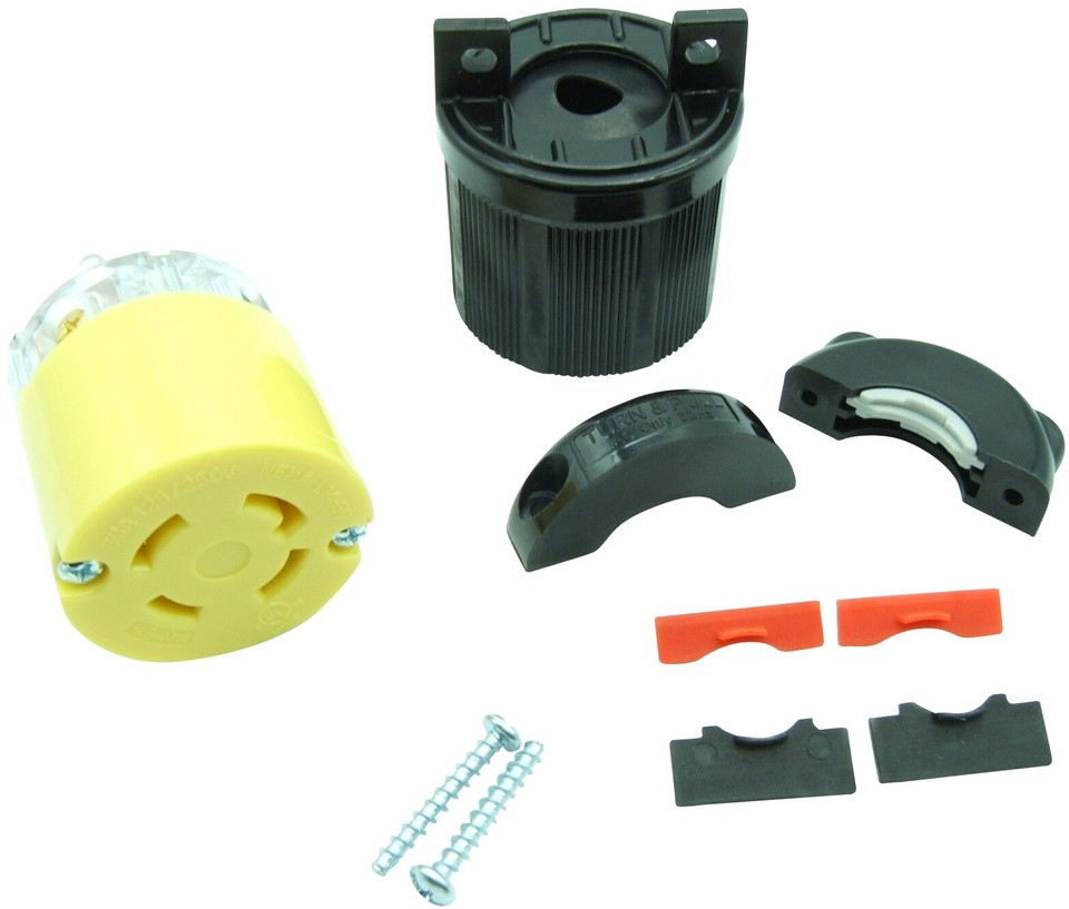 NEMA L14-20 Plug and Connector Set Industrial Grade 20 Amp 250 V L14 ...