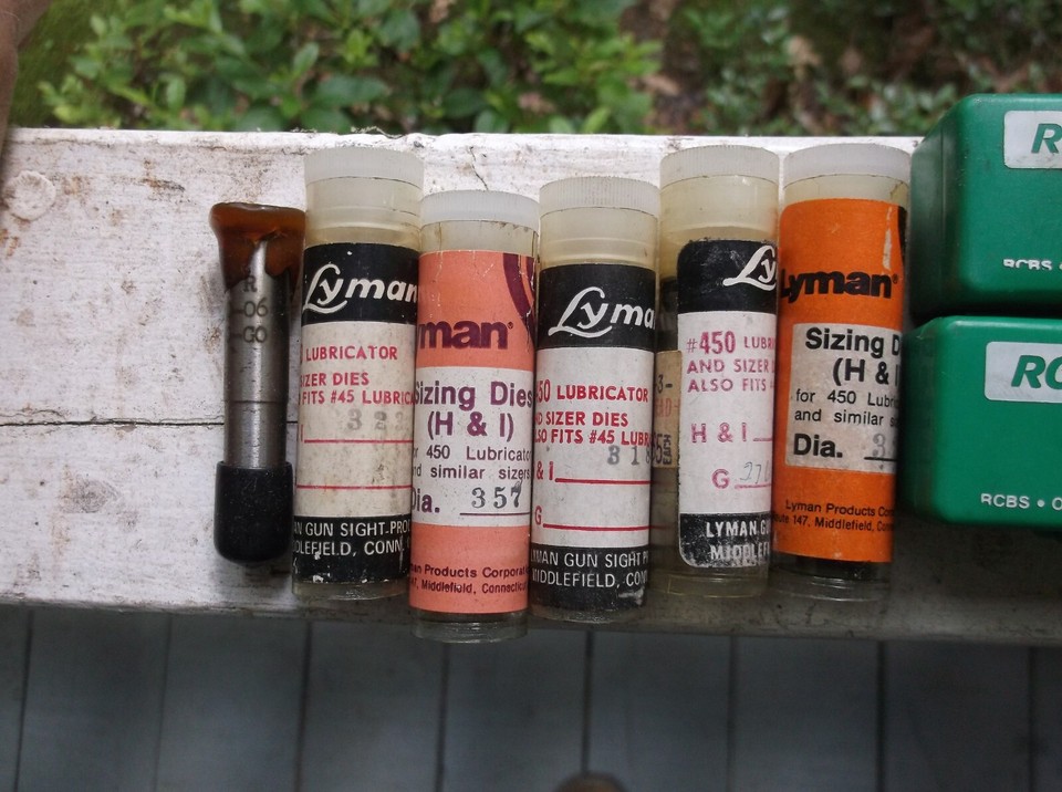 11 RCBS & LYMAN BULLET SIZING DIES 284 THROUGH 457 | eBay