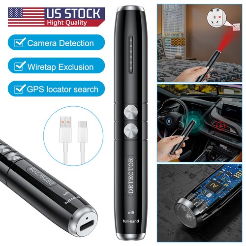 RF Signal Detector Pen Anti-Spy Camera GSM Audio Bug Finder Tracker ...