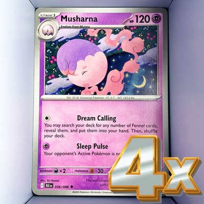 4x Musharna 036/086 BLKEN English | eBay
