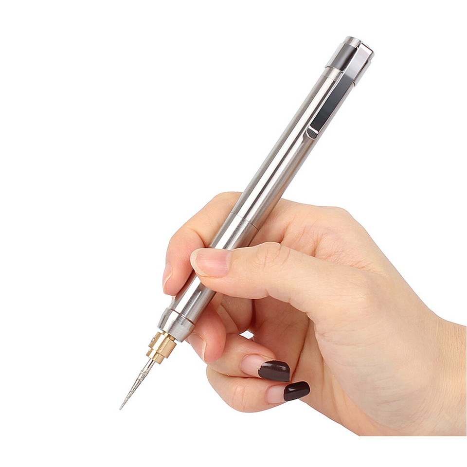 Electric Micro Engraver Pen Engraving Tool Mini DIY Metal Glass Ceramic ...
